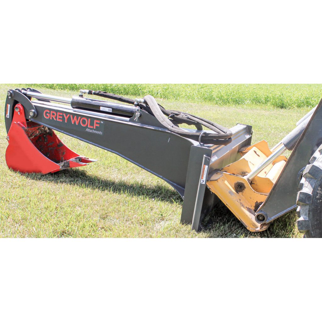GreyWolf™ Skid Steer 12" Bucket Backhoe | GreyWolf™ Attachments
