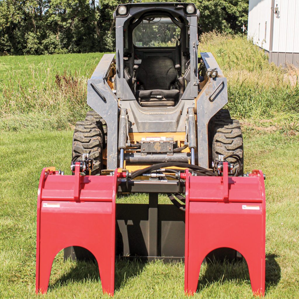 GreyWolf™ Skid Steer Double Quick Attach Grapple | GreyWolf™ Attachments