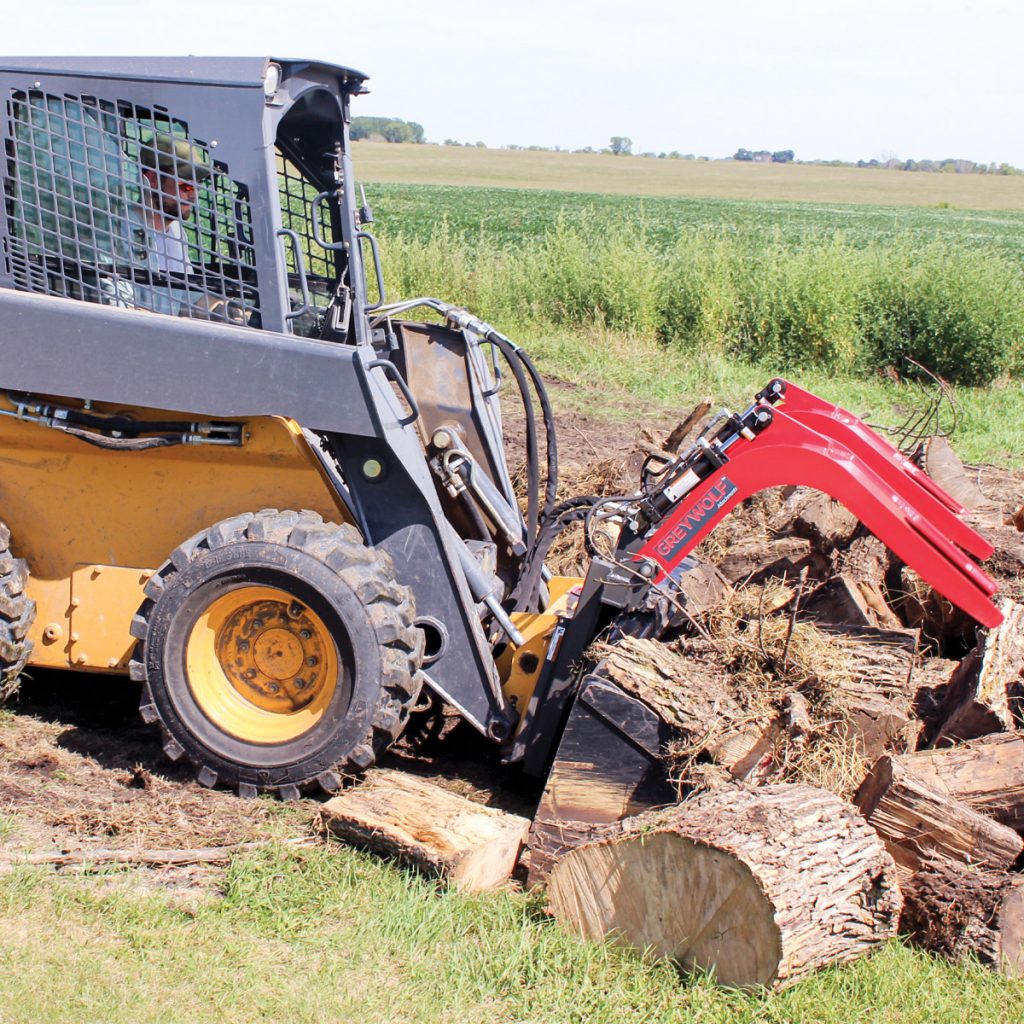 GreyWolf™ Skid Steer Double Quick Attach Grapple | GreyWolf™ Attachments