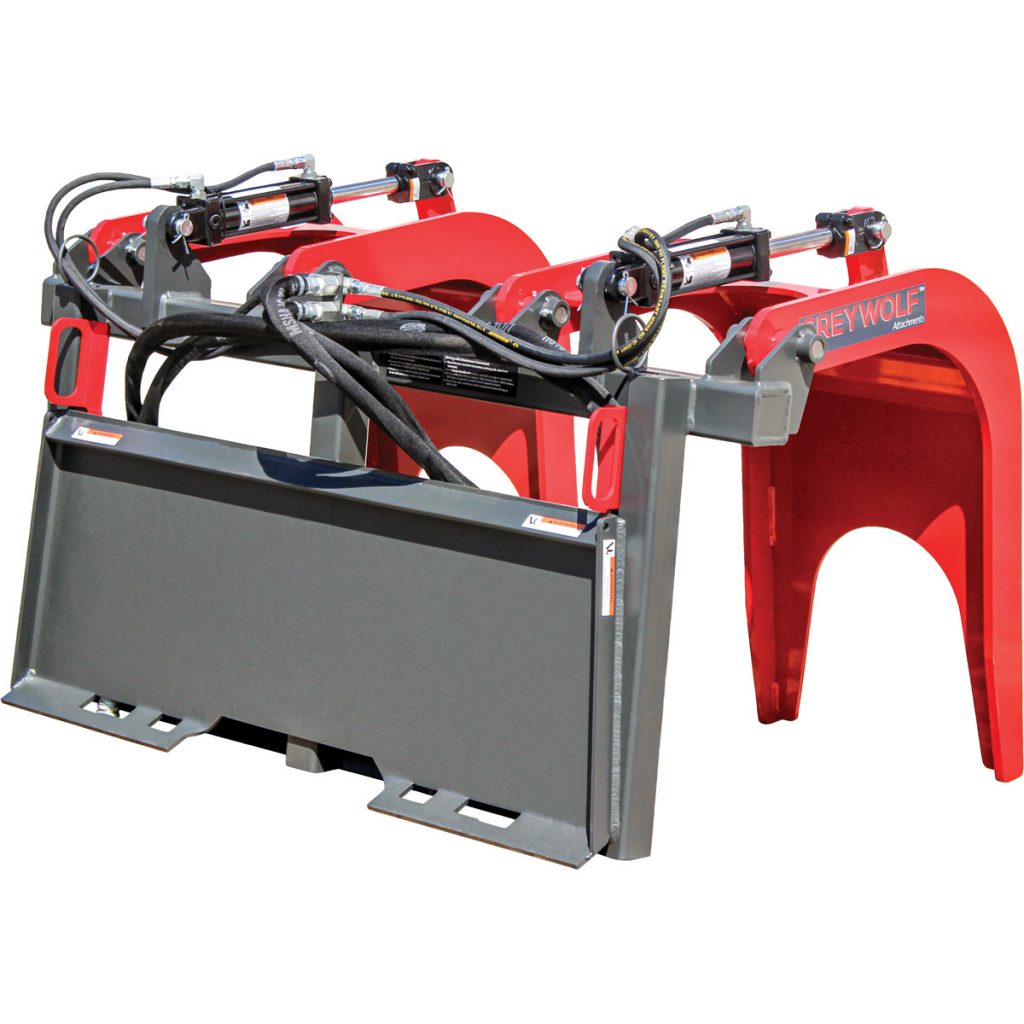 GreyWolf™ Skid Steer Double Quick Attach Grapple | GreyWolf™ Attachments