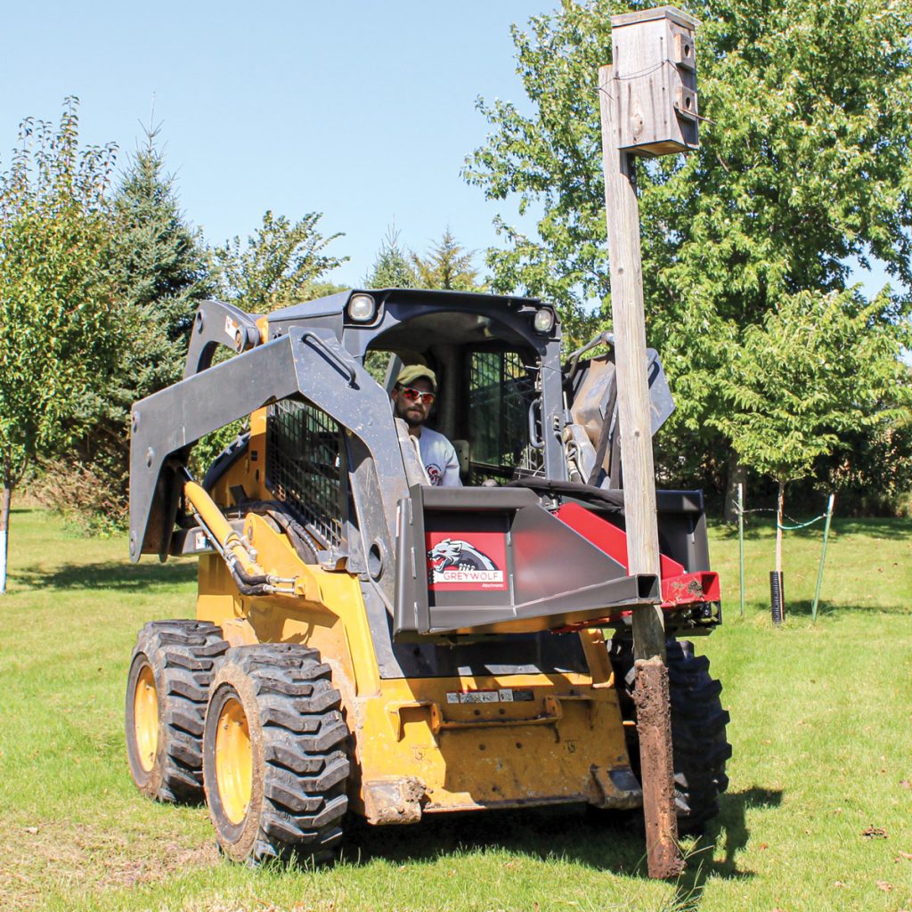 GreyWolf™ Skid Steer Tree Puller | Tree Removal | GreyWolf™ Attachments