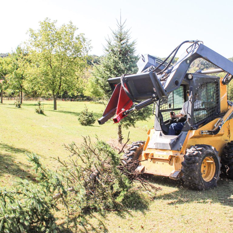 GreyWolf™ Skid Steer Tree Puller | Tree Removal | GreyWolf™ Attachments